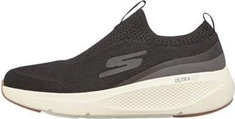 Skechers Homme GOrun Elevate-Athletic Slip-on Workout Running Shoe Sneaker with Cushioning Basket, Noir/Blanc, 43 EU