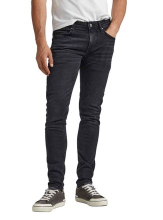 Pepe Jeans London Herren Finsbury Jeans, Schwarz (Denim-xv1), 28W / 34L EU
