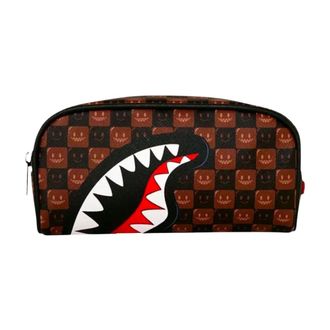 Sprayground SIP WTF Bubbly Brown Check Pouch - - Bags - Herren - Braun - ONE SIZE