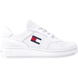 Tommy Jeans Wei&szlig;e Retro Basket Sneakers - - Shoes - Herren - Wei&szlig; - 45 EU