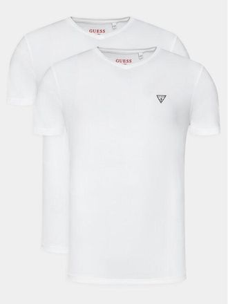 Guess T-Shirt-Set Caleb U97G03 KCD31 Wei&szlig; Regular Fit