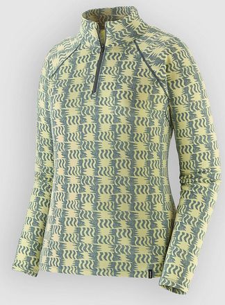 Patagonia Cap Mw Zip Neck Funktionsshirt blue sage