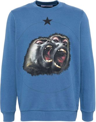 Givenchy Sweatshirt mit grafischem Print - Blau
