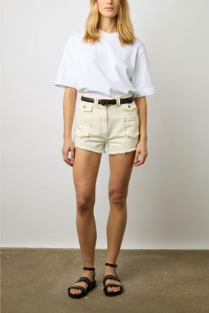 Gerard Darel T-shirt col rond en coton - MIRAY - Ecru