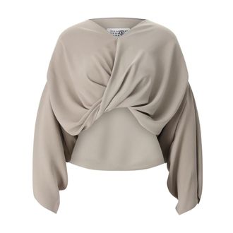 Maison Margiela Damen, Blusen & Hemden, Grau, 2XSGr&ouml;&szlig;e