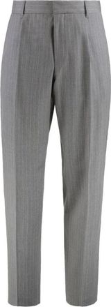 HUGO BOSS Homme, Pantalons, Gris, Taille: M Pantalon de costume ajust&eacute; &agrave; rayures