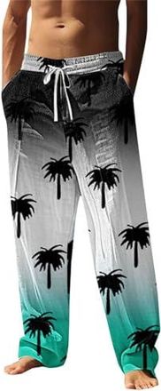Generic Pantalon &agrave; jambe large pour homme - Pantalon d&eacute;t&eacute; en lin - Pantalon de yoga pour homme - Pantalon d&eacute;t&eacute; l&eacute;ger - Pantalon de marche - Pantalon de joggin