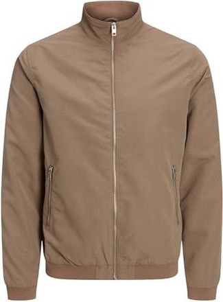 Jack & Jones Blouson bomber léger à col montant et fermeture éclair intégrale à manches longues pour homme, tailles S à 2XL, Falcon, M