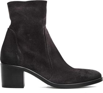 Strategia Stiefel - Refined Dark Grey Suede Ankle Boots With Side Zipp - Gr. 36,5 (EU) - in Grau - für Damen