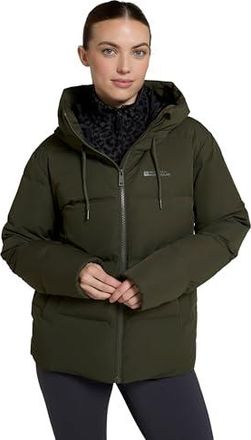 Mountain Warehouse Veste rembourrée Cosy Wrap pour Femme - Résistante à lEau - pour lHiver - Duvet 600 Fils - pour Les Voyages et au Quotidien Kaki 36