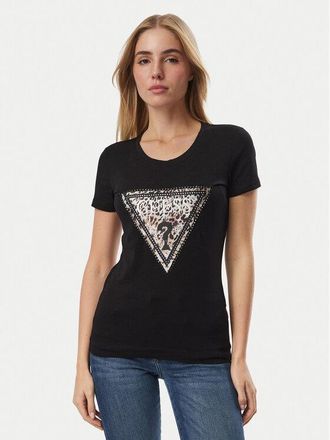 Guess T-Shirt W6BI26 K6047 Schwarz Regular Fit