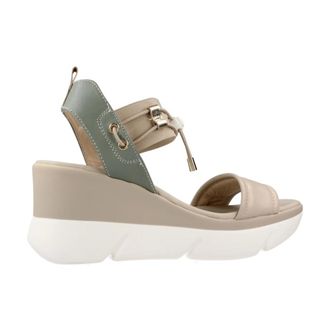 Nero Giardini Femme, Chaussures, Beige, Taille: 37 EU Sandalia Plataforma Nappa