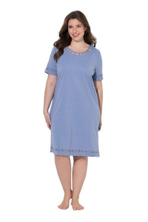 Ulla Popken Bigshirt Bigshirts 2er-Pack Muster Rundhals Halbarm