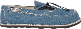 Moschino Homme, Chaussures, Bleu, Taille: 43 EU Mocassins en denim