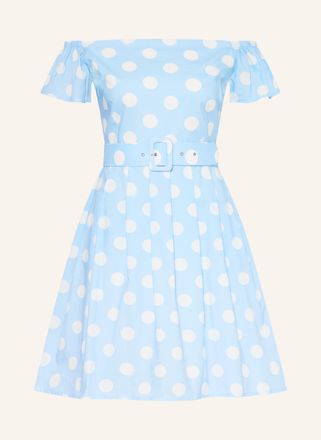 THE ABITO Milano The Abito Off-Shoulder-Kleid blau