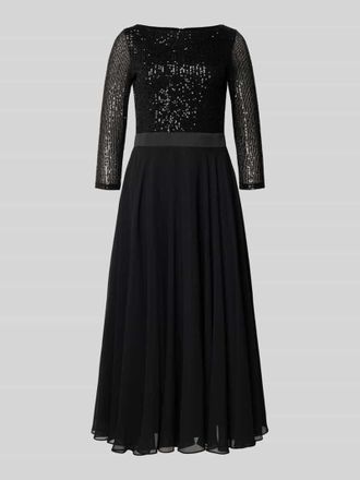 Swing Cocktailkleid mit U-Boot-Ausschnitt