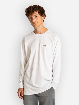 Reell Staple Logo T-Shirt manches longues blanc