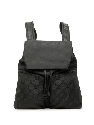 Gucci 2000-2015 Rucksack aus GG Nylon - Schwarz