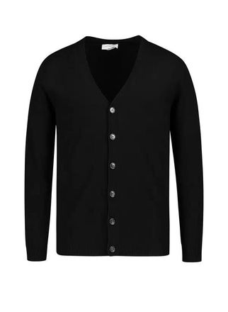 Daniele Fiesoli Herren Pullover schwarz unifarben