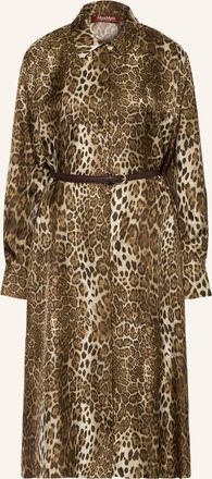 Max Mara Max Mara Studio Hemdblusenkleid Vigile Aus Seide braun