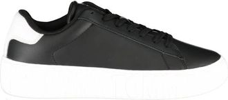Tommy Hilfiger Homme, Chaussures, Noir, Taille: 46 EU Polyethylene Baskets