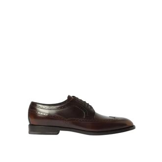 Manolo Blahnik Homme, Chaussures, Brun, Taille: 43 EU Chaussure &agrave; lacets en cuir