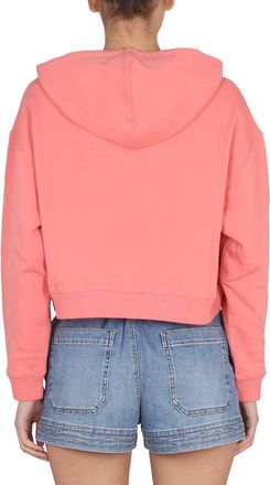Stella McCartney Logo-Embroidered Cotton Sweatshirt - Pink