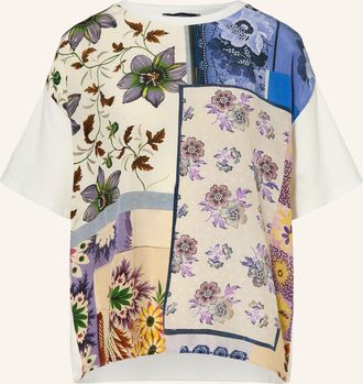 Max Mara Weekend Max Mara Blusenshirt Pampas Im Materialmix weiss