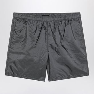 Prada Graue Badehose aus Re-Nylon