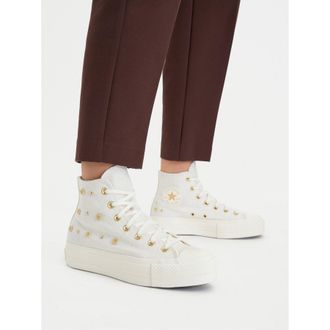 Converse Sneakers aus Stoff Converse Chuck Taylor All Star Heathered Glam A16892C Creme
