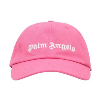 Palm Angels Homme, Accessoires, Rose, Taille: ONE Size Casquette de baseball en coton avec logo brod&eacute;