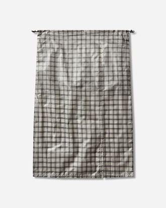 Roa Women s Nia See Through Printed Check Mid Skirt White