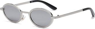 Generic Lunettes De Soleil Tendance For Hommes Et Femmes, Monture Ovale En M&eacute;tal, Style Petit Mod&egrave;le, Id&eacute;ales For Les F&ecirc;tes, Les Photos, Les Vacances Et Le Sh