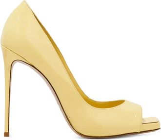 Le Silla Pumps aus Lackleder - Gelb