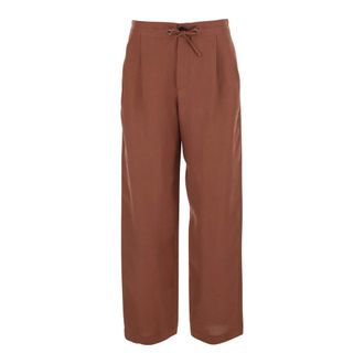 Brunello Cucinelli Femme, Pantalons, Brun, Taille: 36 FR Wide Pantalons