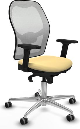 Piqueras y Crespo Jorquera Telearbeitsstuhl mit 2D-Armlehnen, h&ouml;henverstellbare Lendenwirbelst&uuml;tze, ausgestattet mit 5 Positionen und injiziertem Schaum. Mit Rollen von