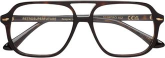 Retro Superfuture unisex, Accessoires, Brun, Taille: 55 MM Numero 152 Optical Frame