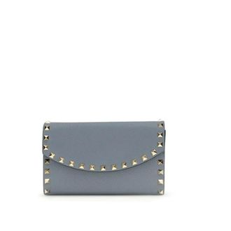 Valentino Garavani Femme, Accessoires, Bleu, Taille: ONE Size Rockstud Flap Wallet