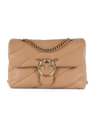 Pinko Sac à bandoulière en cuir matelassé LOVE PUFF CLASSIC CL. | 5BPDB100038A0F2 C79Q NUDE, Nude, Medium