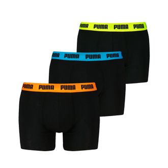 Puma Boxershorts PUMA PUMA MEN EVERYDAY BOXERS 3P, Herren, Gr. XL, schwarz (various logo colors, schwarz), Obermaterial: 95% Baumwolle, 5% Elasthan, eng, U