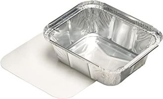 Papstar 14512 Aluschalen, Aluminium, Silber, 10 x 12 x 14.50 cm