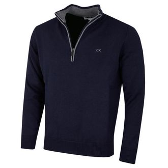 Calvin Klein Herren Baumwoll-Golfpullover - Marineblau - XXXXXL