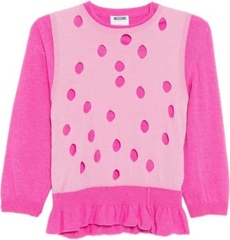 Moschino Pullover im Layering-Look - Rosa