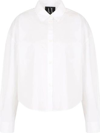 A|X Armani Exchange Femme, Blouses et Chemises, Blanc, Taille: 40 FR Chemise Blanche Femme Slim Fit