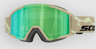 Scott Shield Pro Junior Mojave Beige Kids Goggle green chrome s2