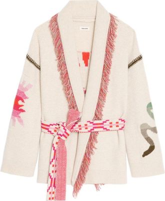 Zadig&Voltaire Femme, Pulls, Beige, Taille: 36/38 FR Alpa LC Sunset Cardigan