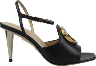 Gucci Sandalen - Sandalo con tacco Blondie nero - Gr. 36,5 (EU) - in Schwarz - für Damen