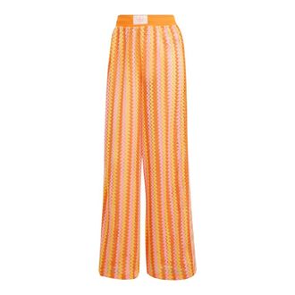 adidas Femme, Pantalons, Orange, Taille: 36 FR Pantalon Orange Coupe Large Polyester