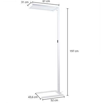 Arcchio [NEUWERTIG] B-Ware Arcchio Nelus B&uuml;ro Led Stehlampe Leuchte Sensor Standleuchte Stehleuchte Wei&szlig;