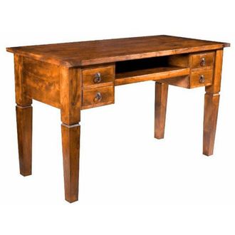 Massivmoebel24 Schreibtisch Akazie 130x60x77 honig lackiert OXFORD 0506